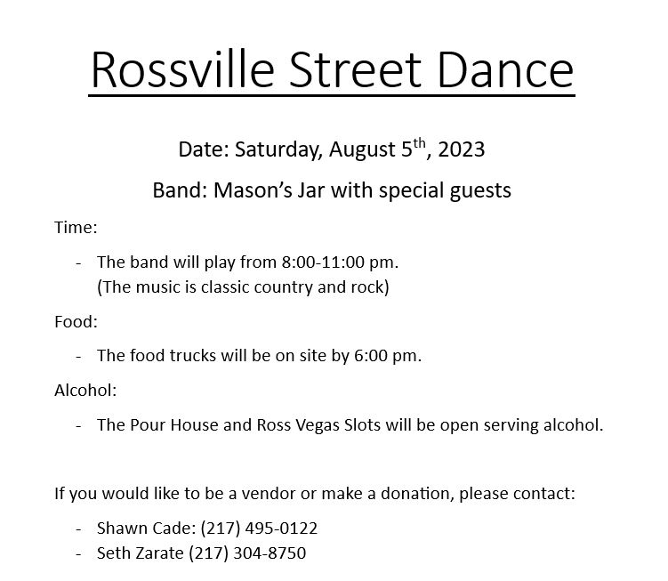 News & Events | Village of Rossville Illinois